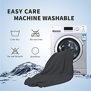 Easy-Going Stretch Jacquard Recliner Couch Cover, 4-Piece Soft Sofa Cover, Sofa Slipcover with Elastic Loop, Washable Furniture Protector for Kids, Pets, Dogs, Cats (Recliner, Dark Gray)