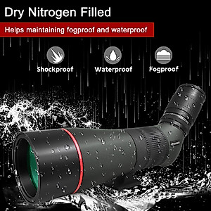 Astromania 16-48x65AE 45 Degree Angled Spotting Scope with Tripod, Carry Bag, Scope for Camping Bird Watching Wildlife Scenery