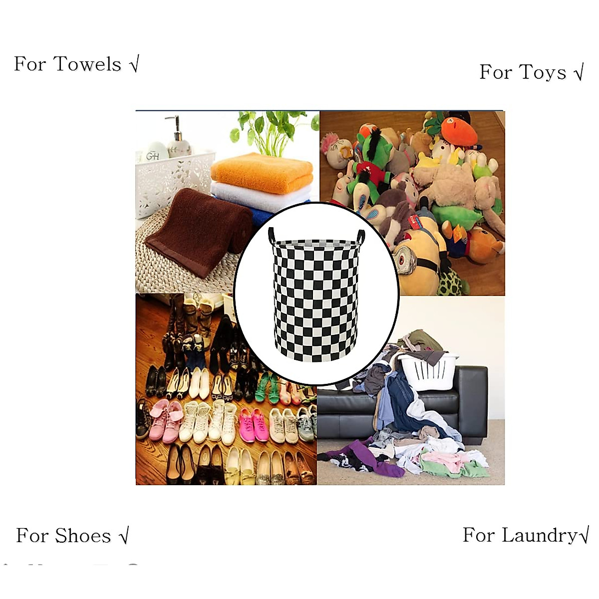 MAIZMZ Toys Storage Bins Kids Hamper Laundry Basket Large Canvas Collapsible Gift Organizer Box for Home Dorm Office Closet Shelf(race car)