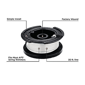 BLACK+DECKER Trimmer Line, 30-Foot, 0.065-Inch, 3-Pack (AF1003ZP)