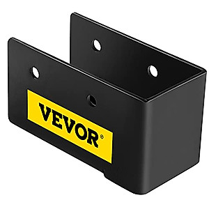 VEVOR Concealed Joist Hanger, 2"x4" Outdoor Accent Concealed-Flange, Pack of 24 Concealed Joist Bracket, Q235 Steel Plate Powder-Coated Concealed Face Mount Joist Hanger for 2"x4" Beam Swing, 3.7"