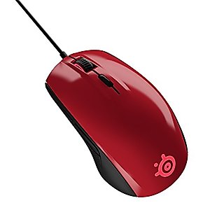 SteelSeries Rival 100, Optical Gaming Mouse - Forged Red