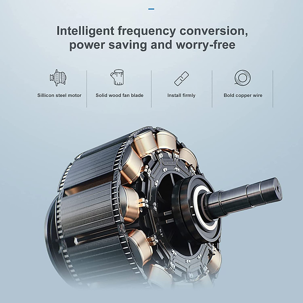 60 Inch Outdoor Ceiling Fans without Lights, 3 Blade Propeller Ceiling Fan No Light with Remote Solid Wood Ceiling Fan Large, Modern Farmhouse Ceiling Fan for Patio Exterior High Low Sloped Ceiling