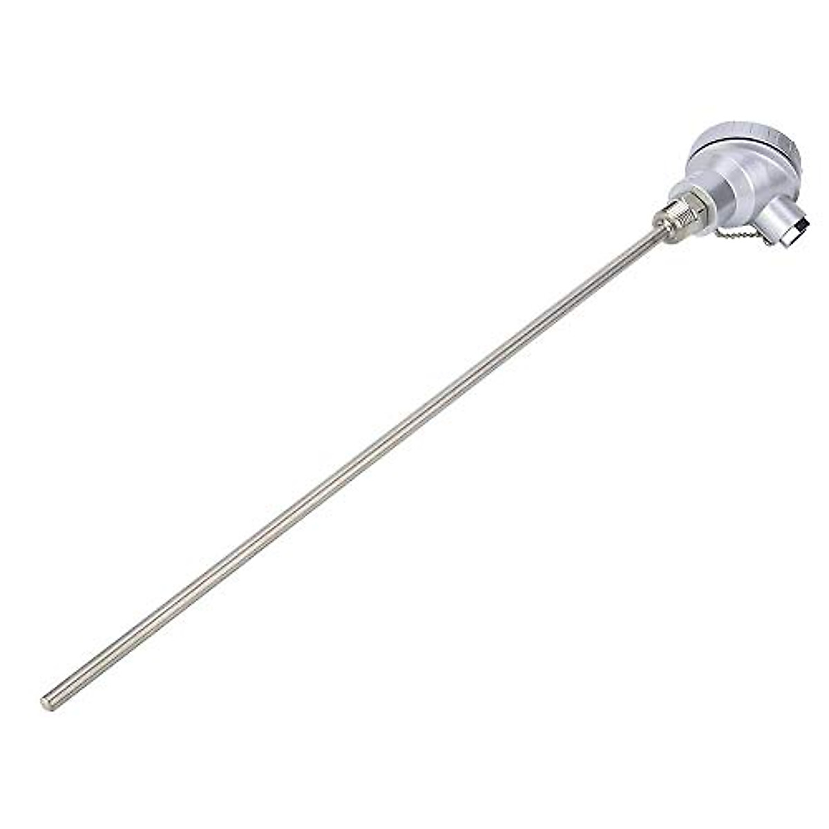 1/2" NPT Thread Thermocouple Terminal Head RTD PT100 Stainless Steel Temperature Sensor Probe (400mm)