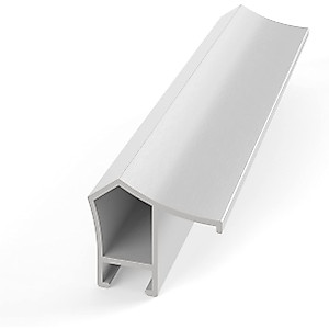 Frame My TV Deco TV Frames Alloy Prismatic - Pure White Bezel Compatible ONLY with Samsung The Frame TV (55", Fits 2021-2024 Frame TV)