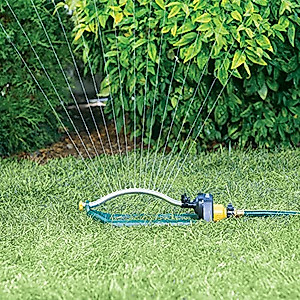 Melnor 65151AMZ Oscillating Sprinkler with 15 Precision Nozzles and QuickConnects