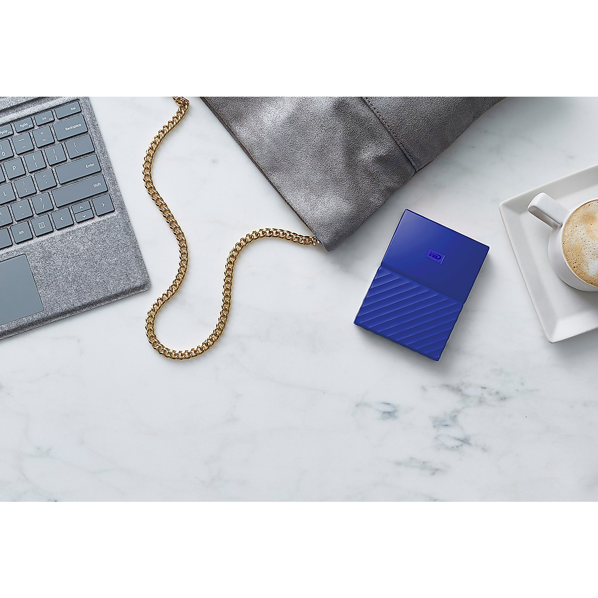 WD 4TB Blue My Passport Portable External Hard Drive - USB 3.0 - WDBYFT0040BBL-WESN (Renewed)