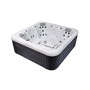 Bueno Spa New York 6 - Person 49 - Jet Hot Tub, Sterling Silver, Gray