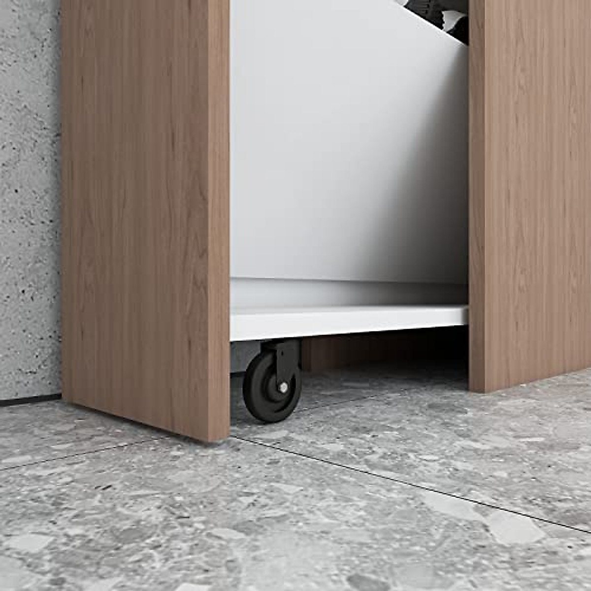 Modern Pull-Out Shoe Cabinet with Hidden Storage | Space Saver