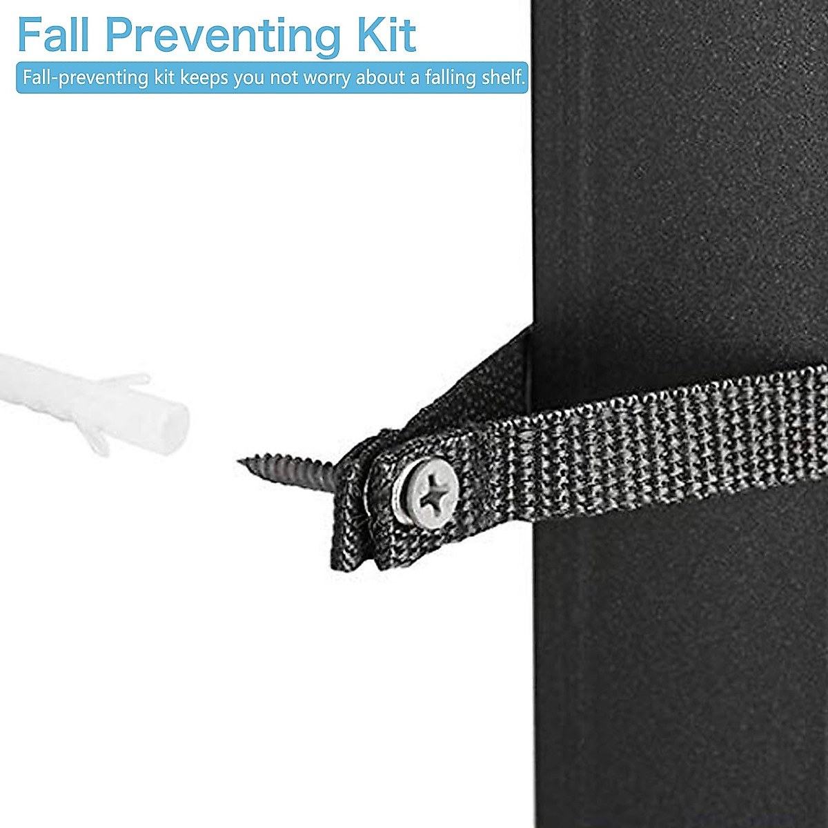 PROXRACER 5-Tier Bookshelf, 24 Inch Tall Standing Bookcase, Modern Display Shelf Unit Storage Organizer Rack for Study Room Home Office,Black