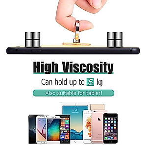 Clear Phone Ring Holder - EI Sonador Cell Phone Ring Holder Transparent Stand Finger Grip (2 Silver)