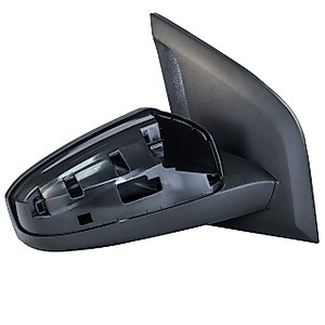 Dependable Direct Passenger Side Mirror for Nissan Sentra (2007 2008 2009 2010 2011 2012) Power Operation Unpainted Non-Heated Non-Folding Right Outside Rear View Replacement Door Mirror - NI1321167