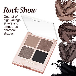 Mineral Fusion Eye Shadow Palette - Rock Show for Women - 0.25 oz Eye Shadow (Refillable)