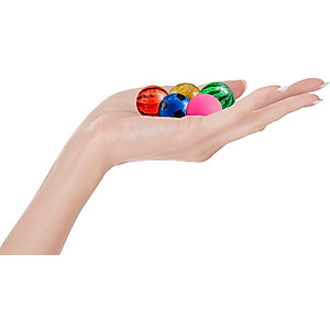 OBTANIM 50 Pieces Colorful Bouncy Balls Bulk Mixed Pattern High Bouncing Balls for Kids Party Favors, Prizes, Birthdays Gift (27 mm)