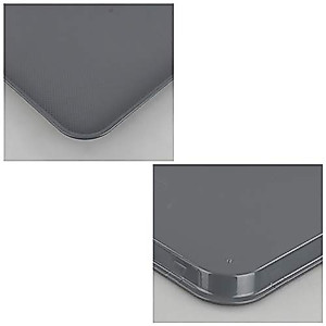 CadineUS 6-Pack Serving Trays, Plastic Fast Food Trays, Grey