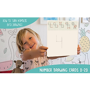 Drawing with Alphabet and Numbers Set Games for Kids Ages 4-8 Activity Toy for Girls Boy Birthday