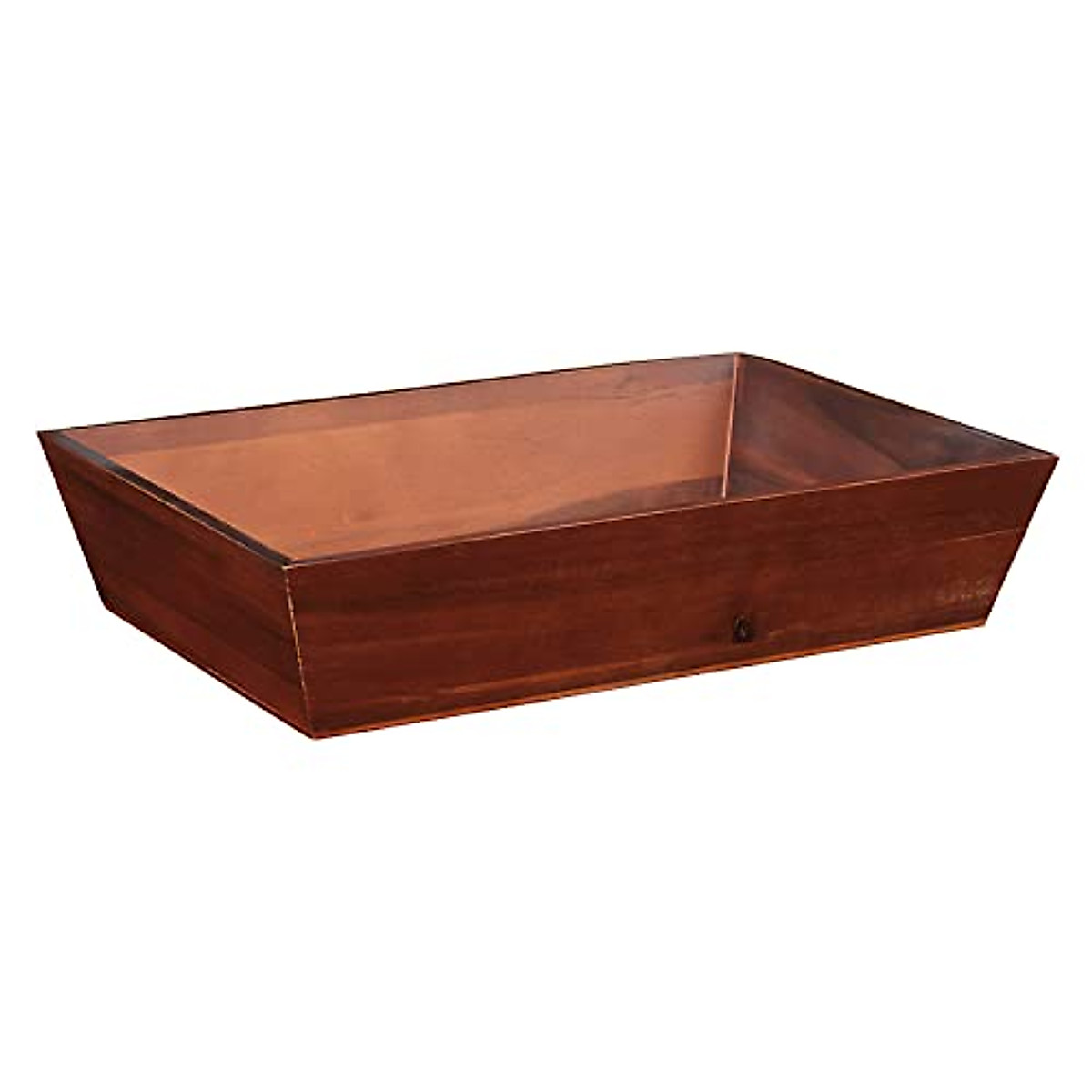G.E.T. WB-1814WD-W Urban Renewal Walnut 18.25" x 12" Rustic Wood Tray, Wood