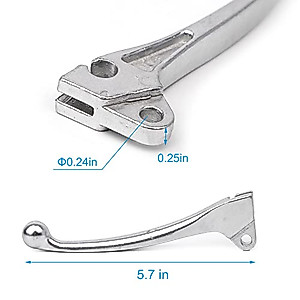 Minho Dirt Bike Silver Left Drum Brake Lever Fit for GY6 50cc 125cc 150cc 139QMB 157QMI Roketa Jonway Taotao Chinese Scooter Moped Mini Bike Parts