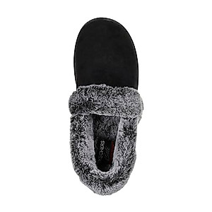 Skechers womens Cozy Campfire - Team Toasty Slipper, Black, 5 US