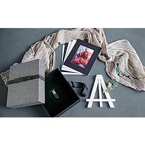 skyDrama 8x10 Black Picture Mats with Core Bevel Cut Frame Mattes for 5x7 Pictures- Pack of 10