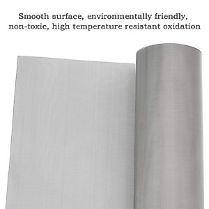 304 Stainless Steel Woven Wire 80 Mesh 0.18mm Hole - About 11.8 X 39.4 inch Roll(30cm X100cm)- Filter Screen Sheet Filtration Cloth Fine Wire Mesh