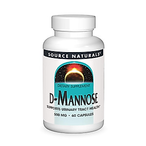 Source Naturals D-Mannose, Potent Urinary Tract & Bladder Health Support*, 500mg - 60 Capsules