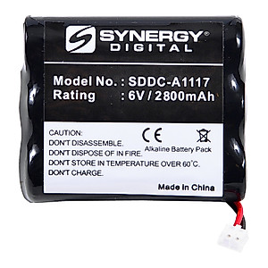 Synergy Digital Door Lock Batteries, Compatible with Saflok A28310 Door Lock, (Alkaline, 6V, 2800 mAh), Combo-Pack Includes: 5 x SDDC-A1117 Batteries