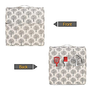 Yarwo Dust Cover for 4.5 qt and All 5 qt Stand Mixer, Protective Stand Mixer Cover with Top Handle and Pockets for Extra Accessories, Tree