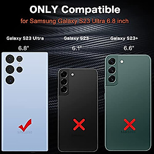 NALLOT for Samsung Galaxy S23 Ultra Case, [2 Layer Structure Protection] [Military Grade Anti-Drop] Lightweight Shockproof Protective Phone Case for Galaxy S23 Ultra 5G 6.8 inch' 2023-Black