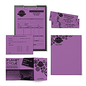 Astrobrights Mega Collection Colored Paper, 8 ½ x 11, 24 lb/89 gsm, Bright Purple, 625 Ct. (91675) "Amazon Exclusive" - More Sheets!