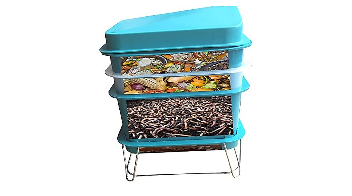 4-Tray Worm Compost Kit for Eco-Friendly Gardening