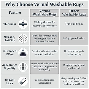 Vernal Machine Washable Non Slip Area Rug for Living Room, Bedroom, Dining Room Pet Friendly High Traffic Non-Shedding Rugs Milagros Persian Collection Carpets 5 X 7 Feet Dark Blue/Beige