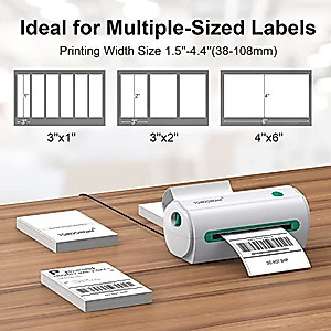 ALFUHEIM Thermal Label Printer TDD 4x6 Thermal Shipping Label Printer for Shipping Packages Small Business, Compatible with USPS, UPS, FedEx, Shopify, Amazon, Ebay, Supports Windows, Mac OS