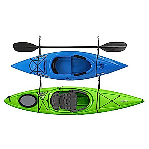 RAD Sportz Double Kayak Storage Straps Garage Canoe Hangers with 100 lb Capacity, Black