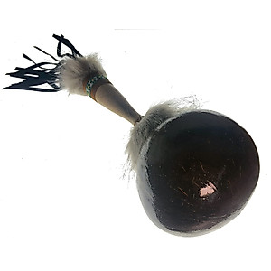 Shaman Maraca - Rainforest Coconut Witch doctor Tribal Ritual Shaker Ceremonial Rattle