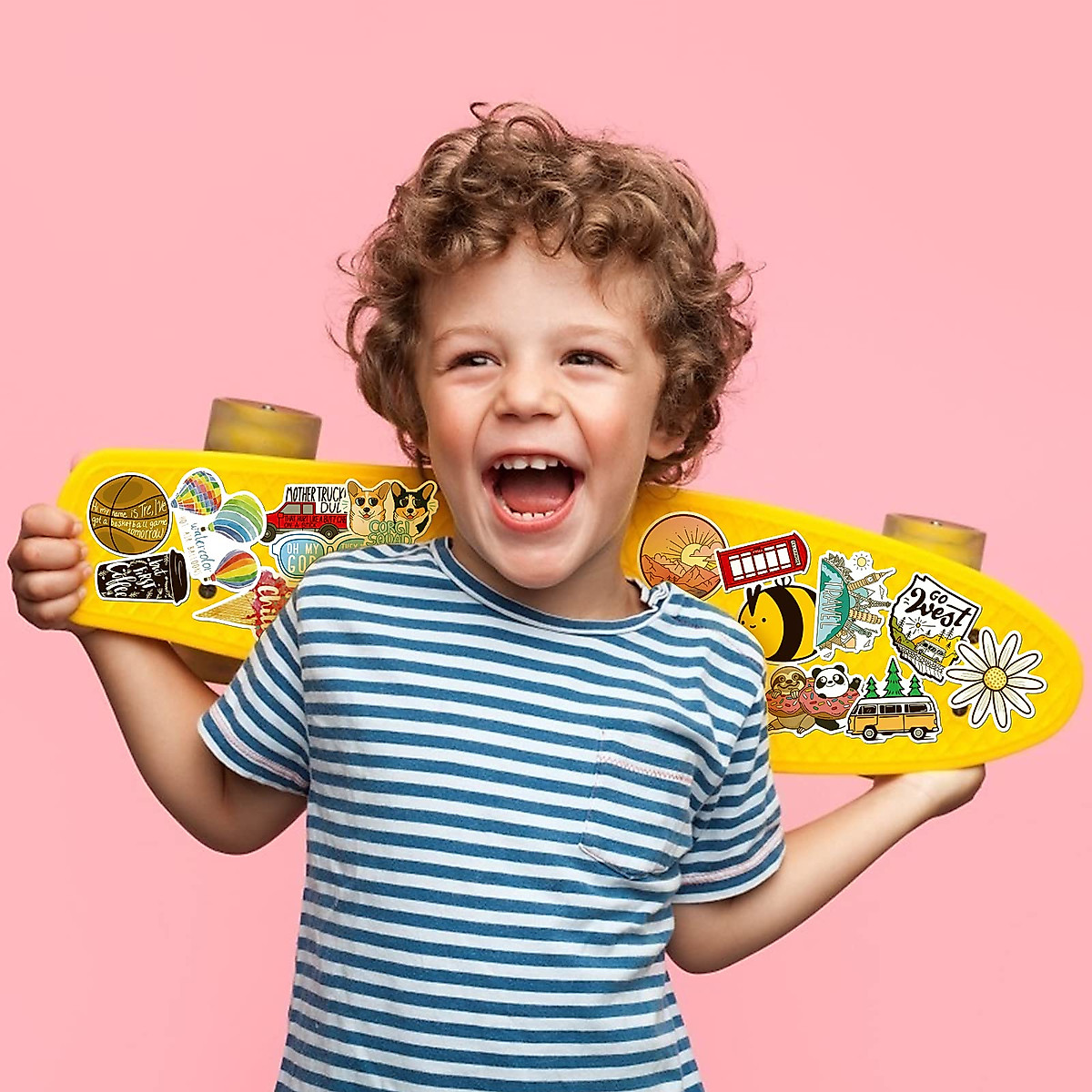 Bibonse Waterproof Vinyl Stickers for Kids Teens Home School Decor Water Bottle Computer Skateboard Walls Window and More (120PCS Vine Stickers)