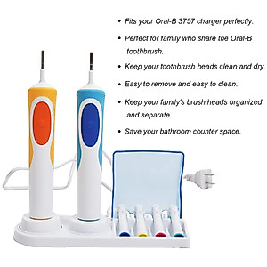 LazyMe Electric Toothbrush Stand for Oral B，Electric Toothbrushes Heads Holder for Oral B (1 Pack)