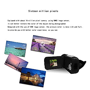 WAITLOVER Dv Camera 16 Million Pixel Digital Cameras Digital Recorder Zoom 2.0 Outdoor Video Screen LCD Y9n3 Tft 4X Inch