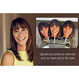 Face on a Stick, Custom face Cutout, Party Prop, Fat Face, Head Cutout, Fan Face, Wedding, Bachelor, Graduation, 6pcs, Option for More