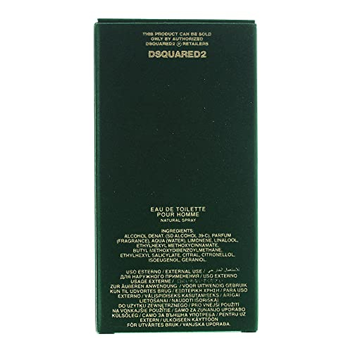 DSQUARED2 Green Wood For Men Eau de Toilette Spray, 3.4 Ounce