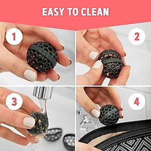 Sauberkugel - The Clean Ball - The clever way of cleaning purses, bags, backpacks and school bags (Teal)