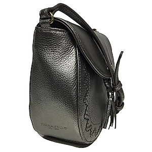 Tignanello Lillie Saddle Cross Body W/RFID Protection, Zinc
