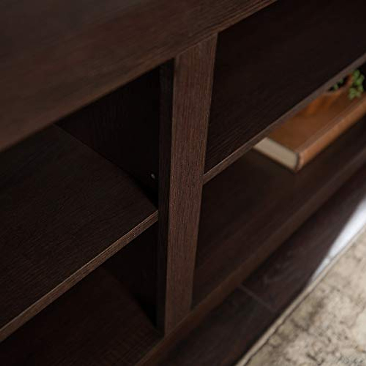 Walker Edison Wren Classic TV Console Entertainment Media Stand with Storage for Televisions up to 65 Inches, 58 Inch, Espresso