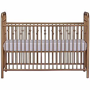 Little Seeds Monarch Hill Ivy Metal Crib, Gold