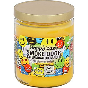 Smoke Odor Exterminator 13oz Jar Candles (Happy Daze, 2)