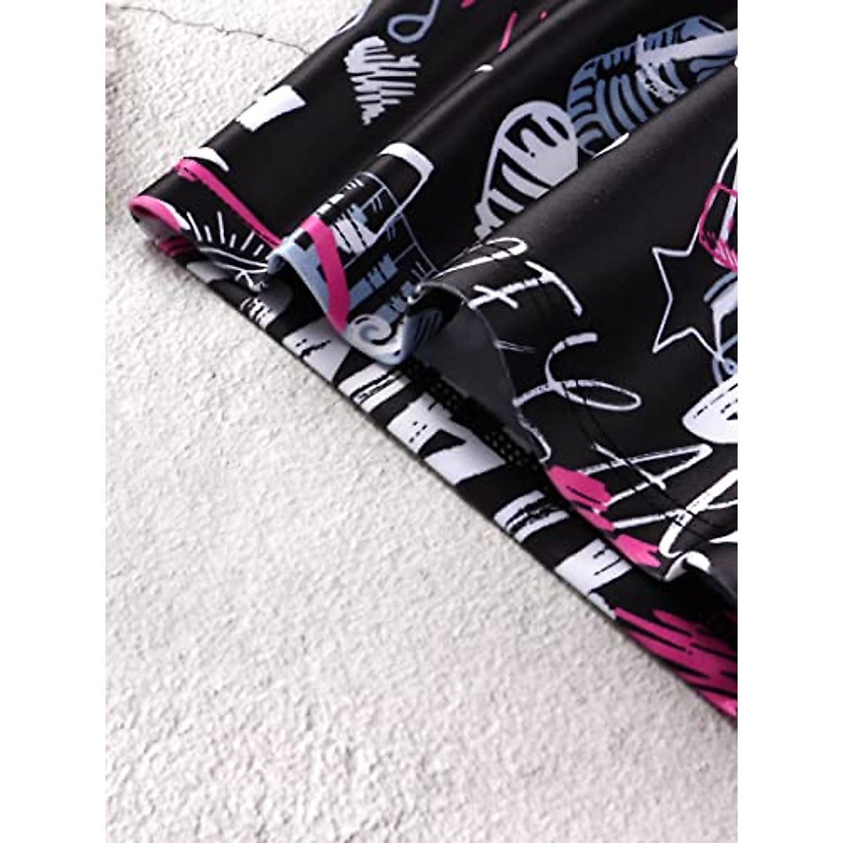 Hedmy Little Girls' Stretchy Dance Tumbling Athletic Gymnastics Shorts Booty Shorts Child Knickers Hot Pants Black Rose 2-3 Years