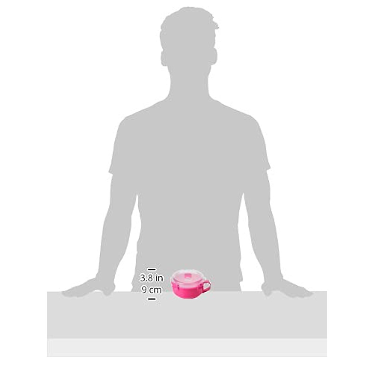 Sistema Microwave Breakfast Bowl, 850ml, Colors May Vary, Size 850ml (Pack of 4)