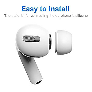 Miayaya Earbuds Eartips Fit for AirPods Pro 3 2019 Earplugs Replacement Anti Slip Soft Silicone Cover Case Earphone Ear Tips Buds Dustproof Silica Gel Large Medium Small Durable Comfortable 3 Pairs