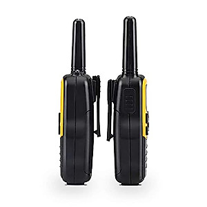 Walkie Talkies with 22 FRS Channels, MOICO Walkie Talkies for Adults with LED Flashlight VOX Scan LCD Display, Long Range Family Walkie Talkie Radios for Hiking Camping Trip (Yellow, 10 Pack)