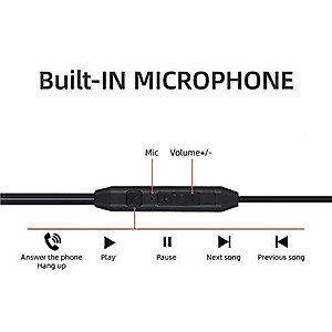 ELIK Earbud Headphone Wired Earphones with Microphone and Call Controller Dynamic Crystal Clear Sound, Ergonomic Comfort-Fit Compatible with iPhone, Android Pixel Samsung Phones